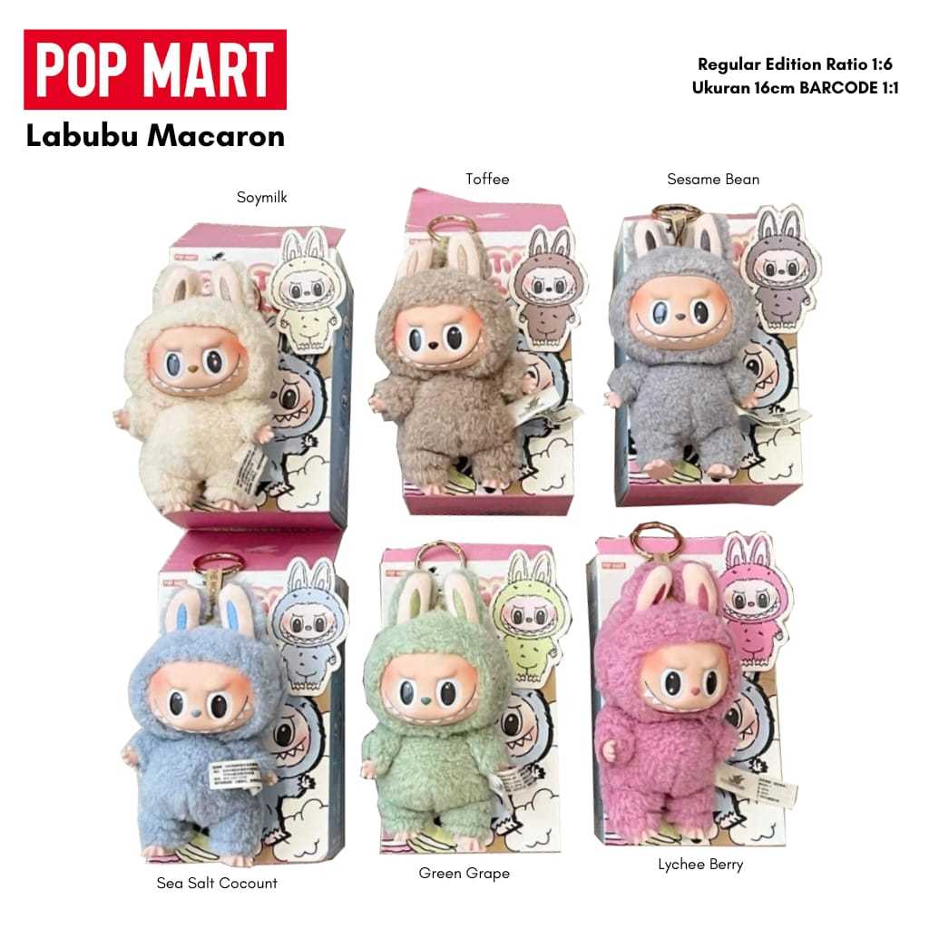 Jual LABUBU Pop Mart 16cm boneka labubu doll LABUBU MACARON | Shopee ...