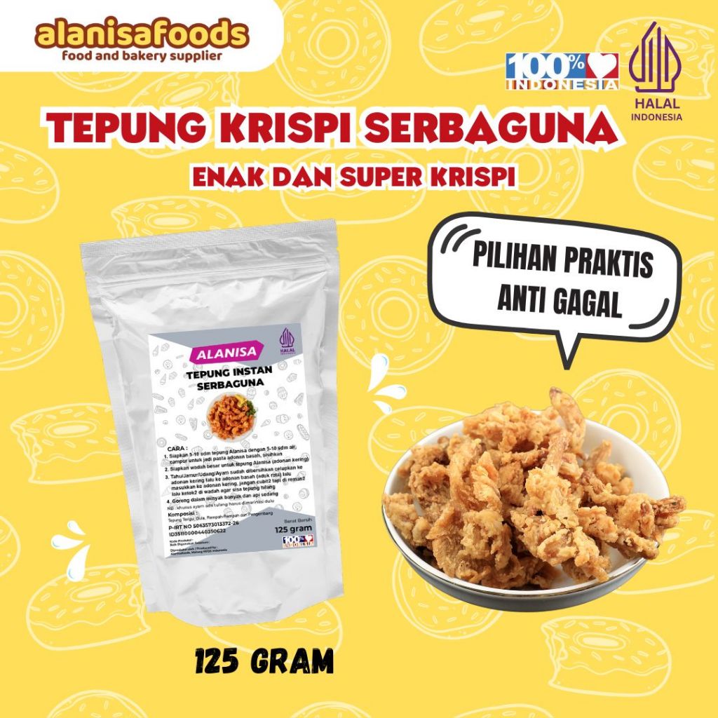 Jual TEPUNG SERBAGUNA 125GR SUPER CRISPY, TEPUNG GORENGAN CRISPY ...