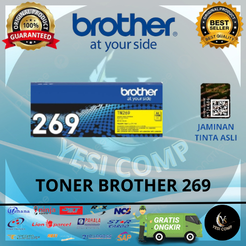 Jual Toner Brother TN-269 / TN269 Original (Yellow) for HL L3240CDW DCP L3560CDW L3760CDW MFC ...