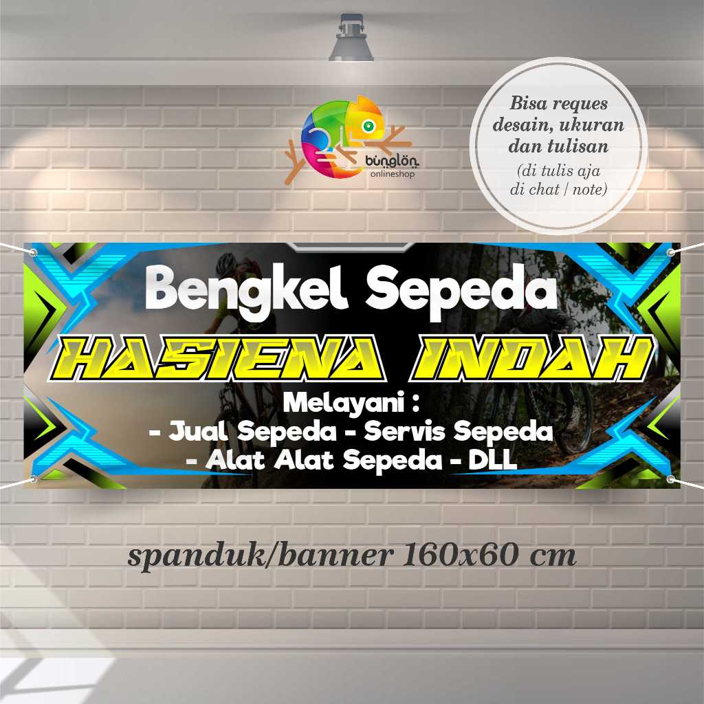Jual Cetak Spanduk Banner Bengkel Sepeda | Shopee Indonesia