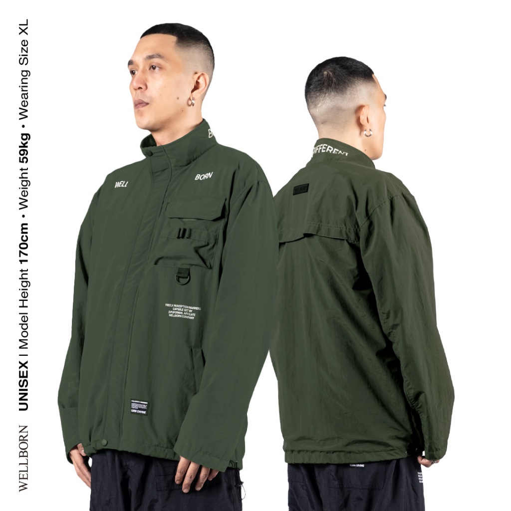Jual Wellborn Crease Jacket Olive | Shopee Indonesia