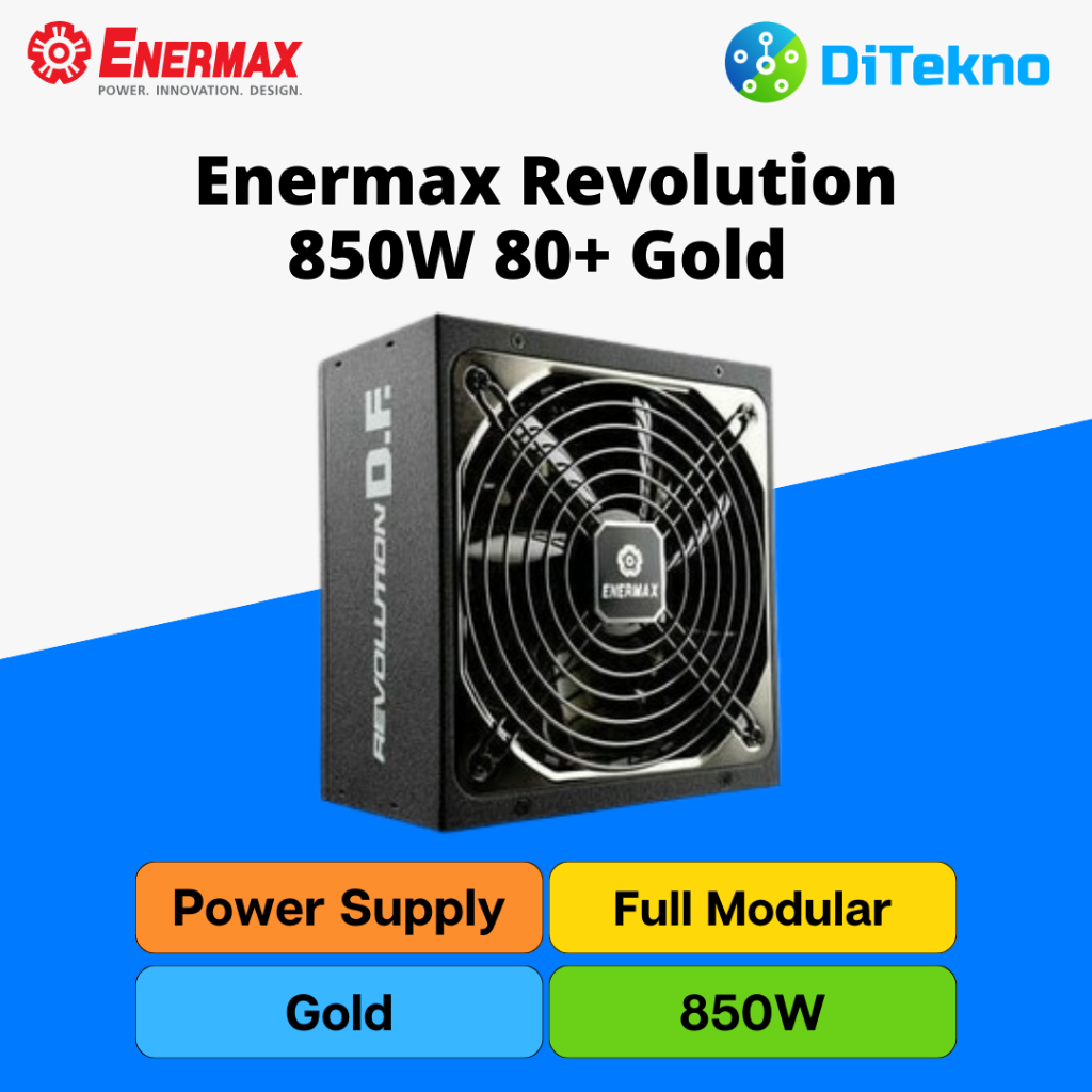 Jual Enermax Revolution 850W 80+ Gold PSU Full Modular | Shopee Indonesia