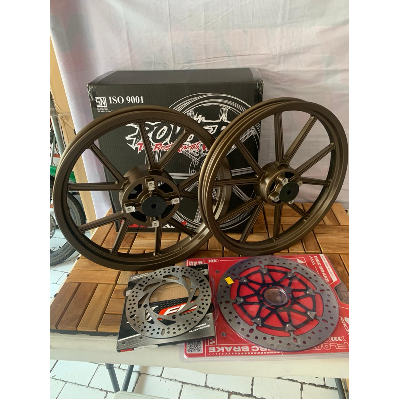 Jual velg power kawasaki ninja r gp wheel set disc | Shopee Indonesia