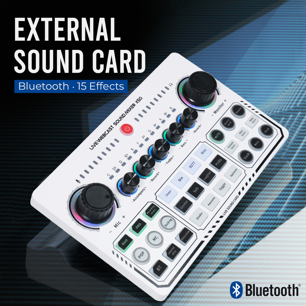 Jual Mixer Audio Sound Card Live Stream Record Karoke | Shopee Indonesia