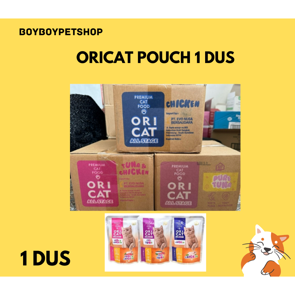 Jual 1 DUS ORICAT POUCH ISI 24PCS - ORI CAT POUCH | Shopee Indonesia