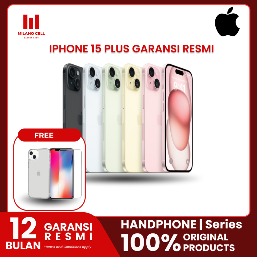 Jual New handphone apple 15 plus 128GB - 256GB Garansi Resmi | Shopee ...