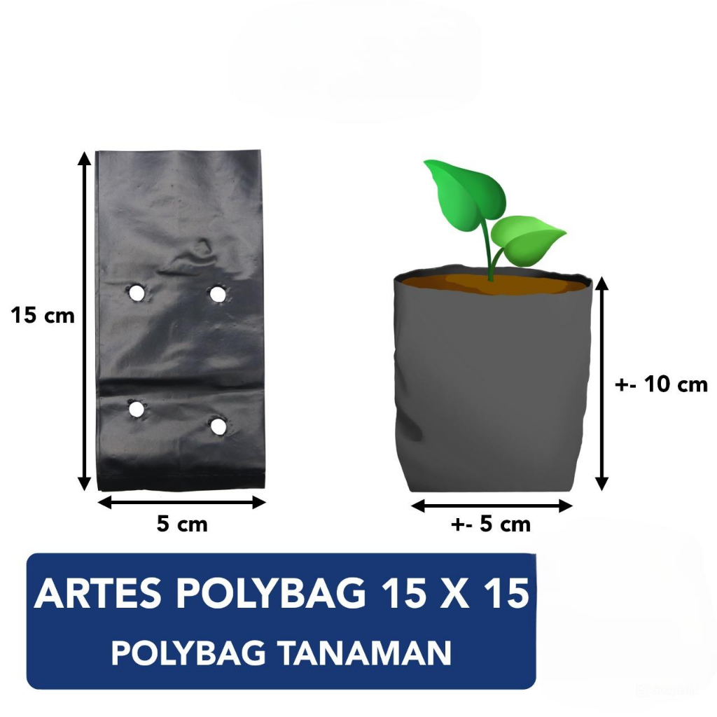 Jual Plastik Polybag Polibag Semai Tanaman Kecil Sedang | Shopee Indonesia