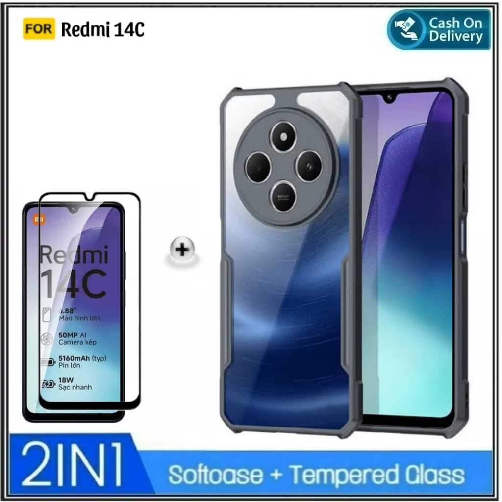 Jual Paket 2IN1 Case Xiaomi Redmi 14C 13 4G A3 13C Redmi 12 Note 12 4G 12 PRO 4G Note 12 PRO 5G ...