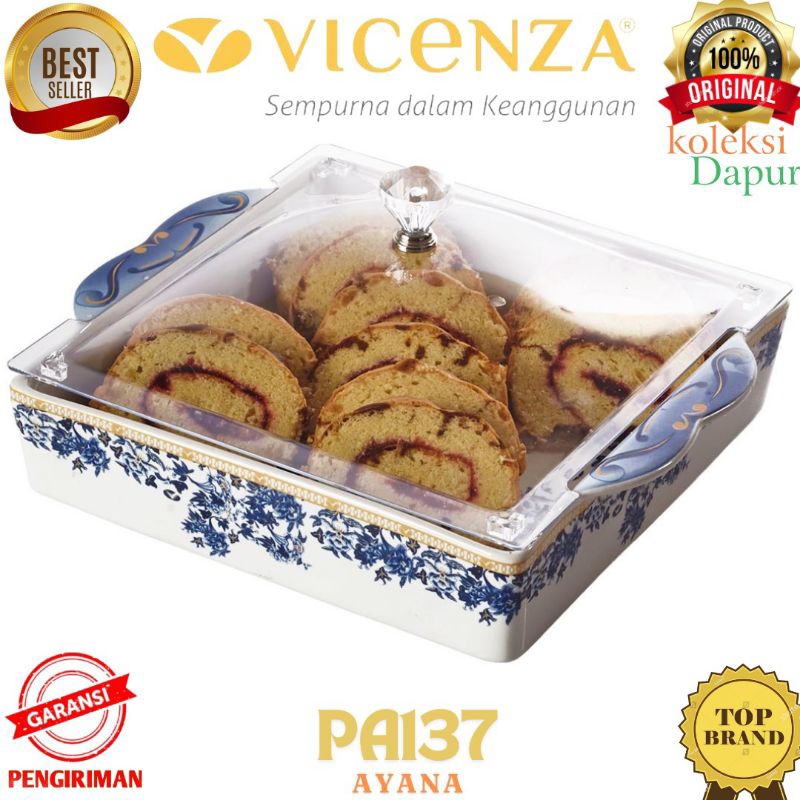 Jual Tempat penyimpanan Kue dan Roti VICENZA P137, Wadah saji dengan ...