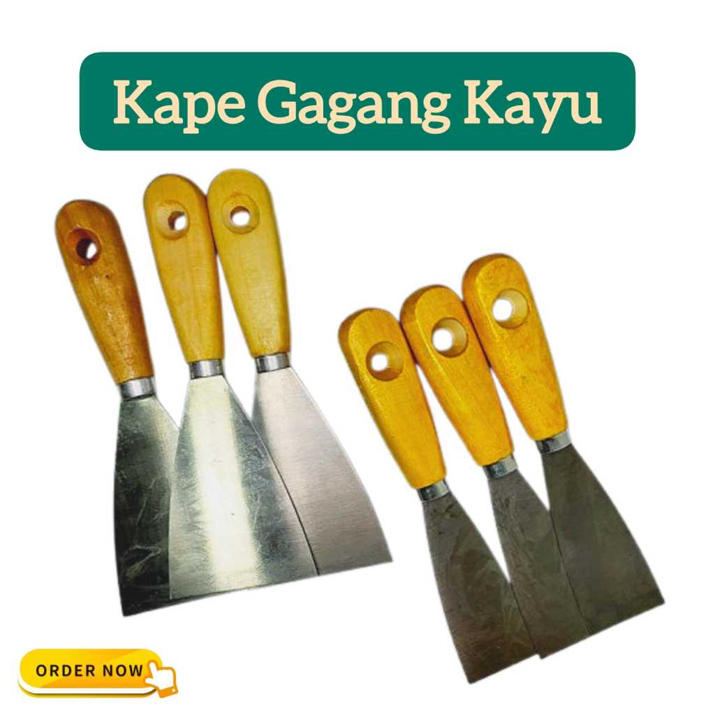 Jual Kape Gagang Kayu Ukuran 1 1/2" 2" 2 1/2" 3" 4" Plat Besi Kape ...