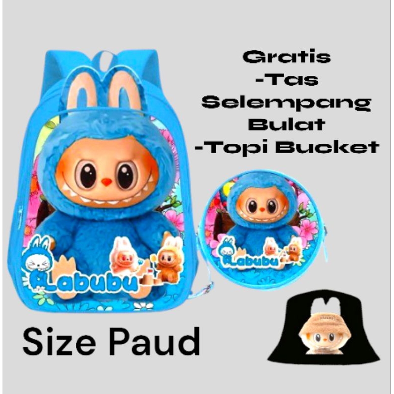 Jual COD Tas Ransel Sekolah Paud TK Labubu viral Kuda Poni Motif Labubu Unicorn Untuk Anak ...