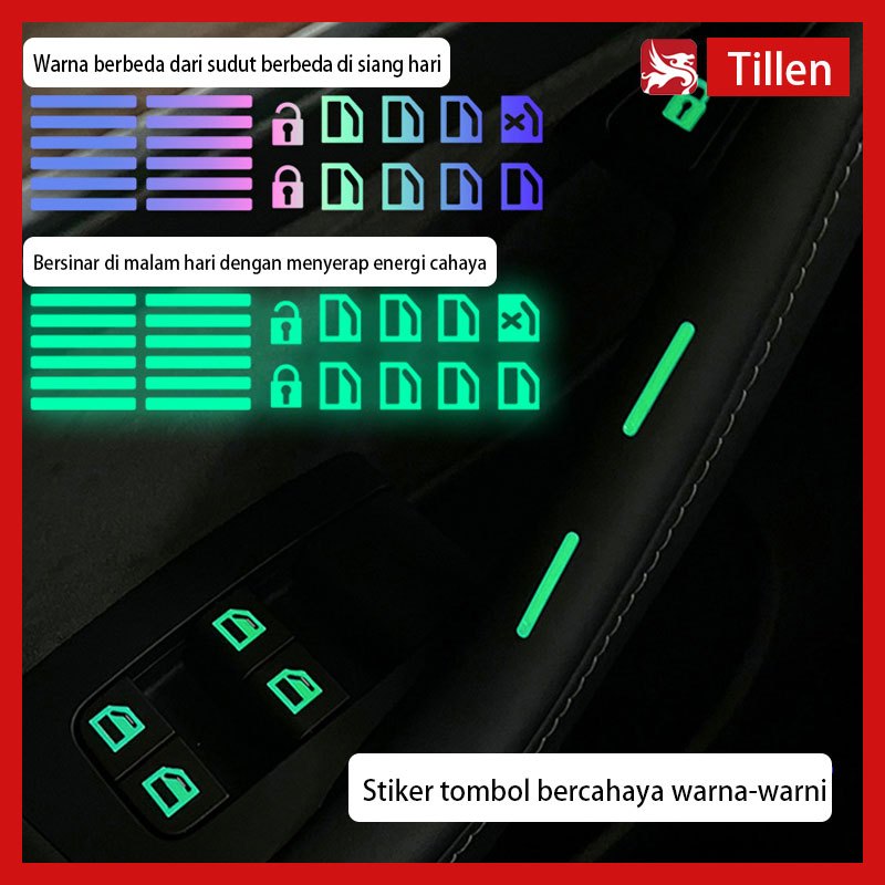 Jual Stiker Tombol Saklar Switch Jendela Pintu Mobil Luminous Stiker ...