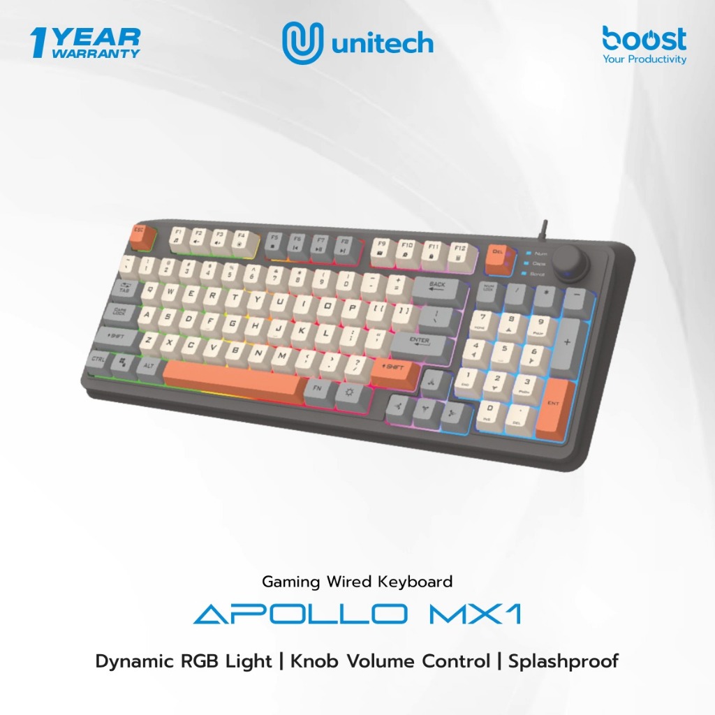 Jual Keyboard Gaming Wired Plus RGB Lighting Membrane Gaming Keyboard ...