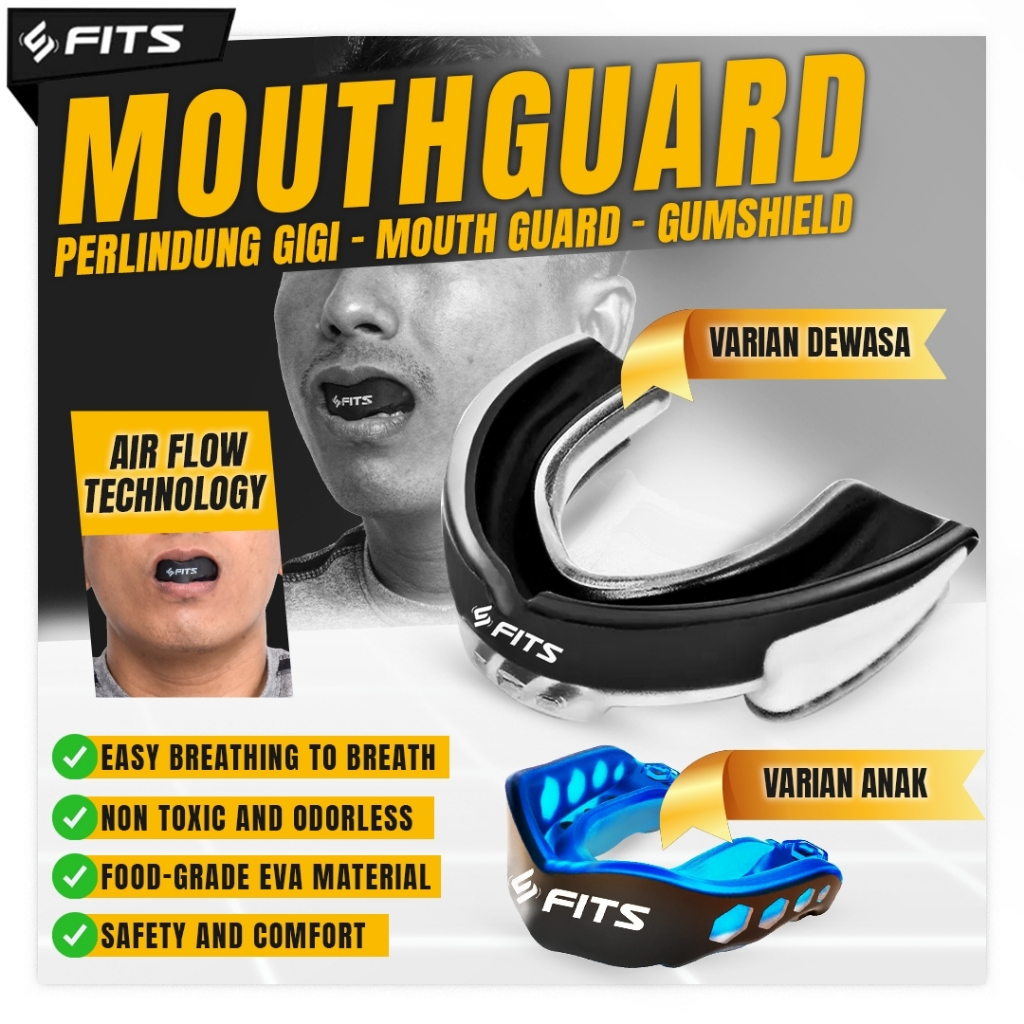 Jual FITS Mouthguard - Pelindung gigi - Mouth Guard - Gumsil ...