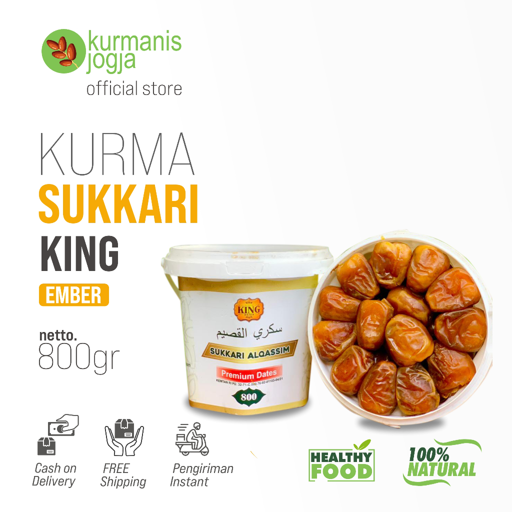 Jual Kurma Sukkari Ember King AlQassim 800 gr Grade A Original Premium ...