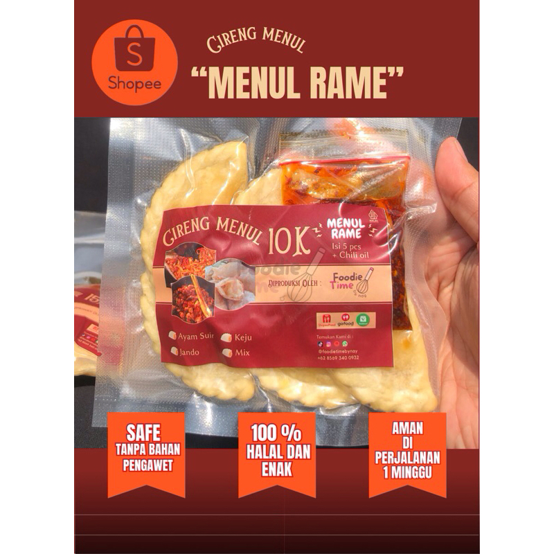 Jual Cireng isi menul RAME Jando ayam suir keju spredy | Shopee Indonesia