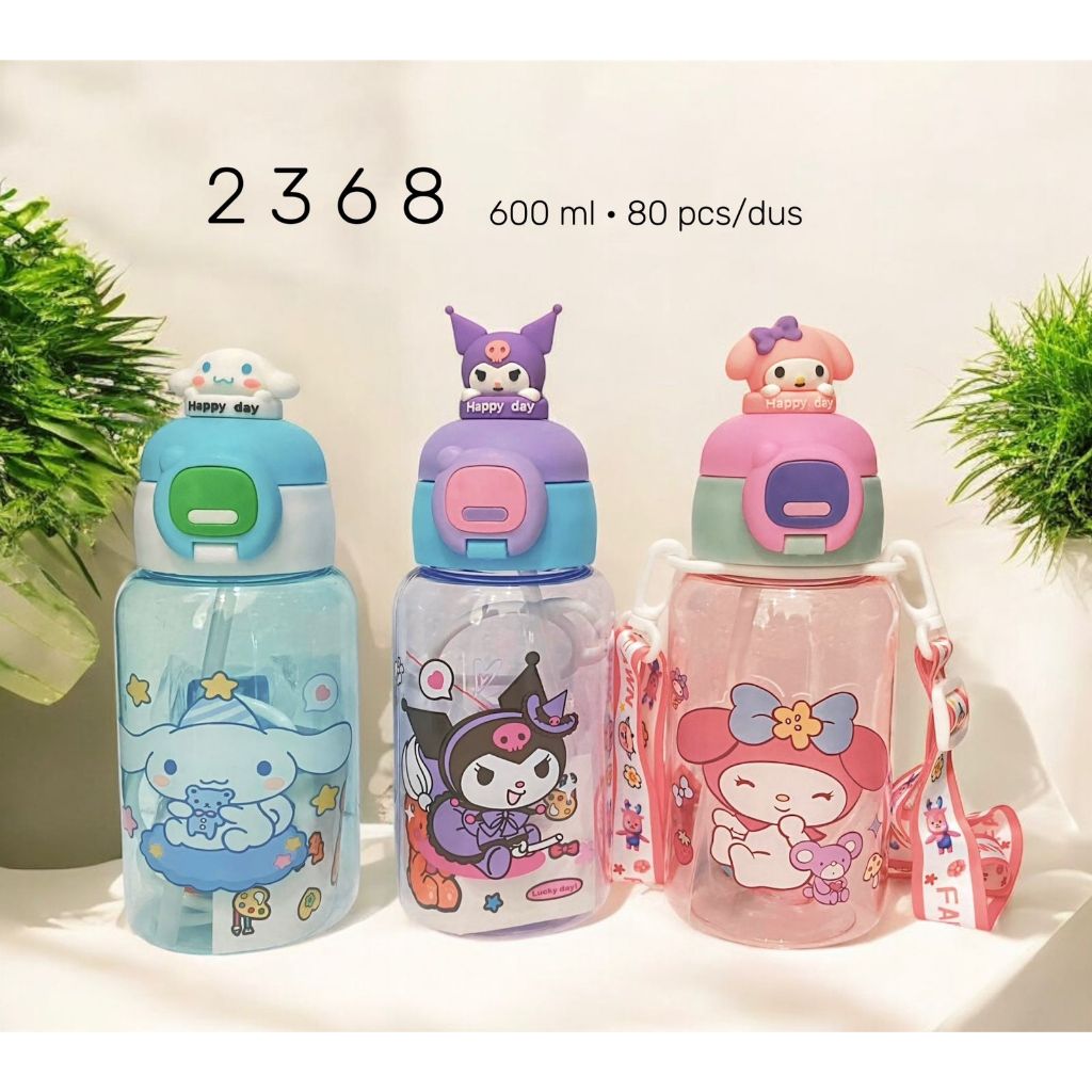 Jual JKLP BOTOL MINUM ANAK 600ML LUCU MOTIF KUROMI SANRIO MELODY ...