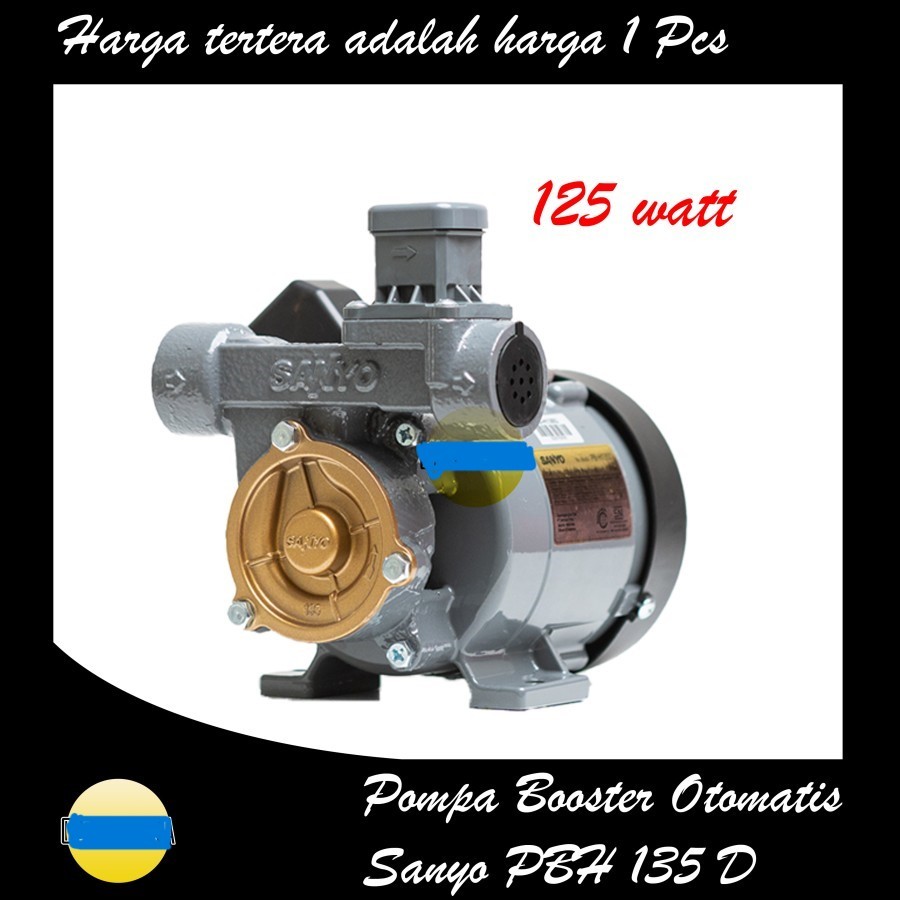 Jual SANYO Pompa Dorong Pompa Booster Sanyo Otomatis 125 Watt PBH 135D | Shopee Indonesia