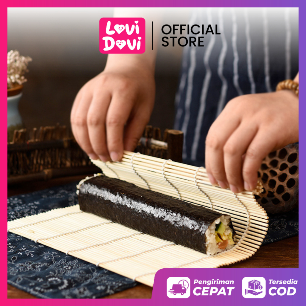 Jual Sushi Roll Kimbab roll bambu / Alat Penggulung Sushi / Sushi ...