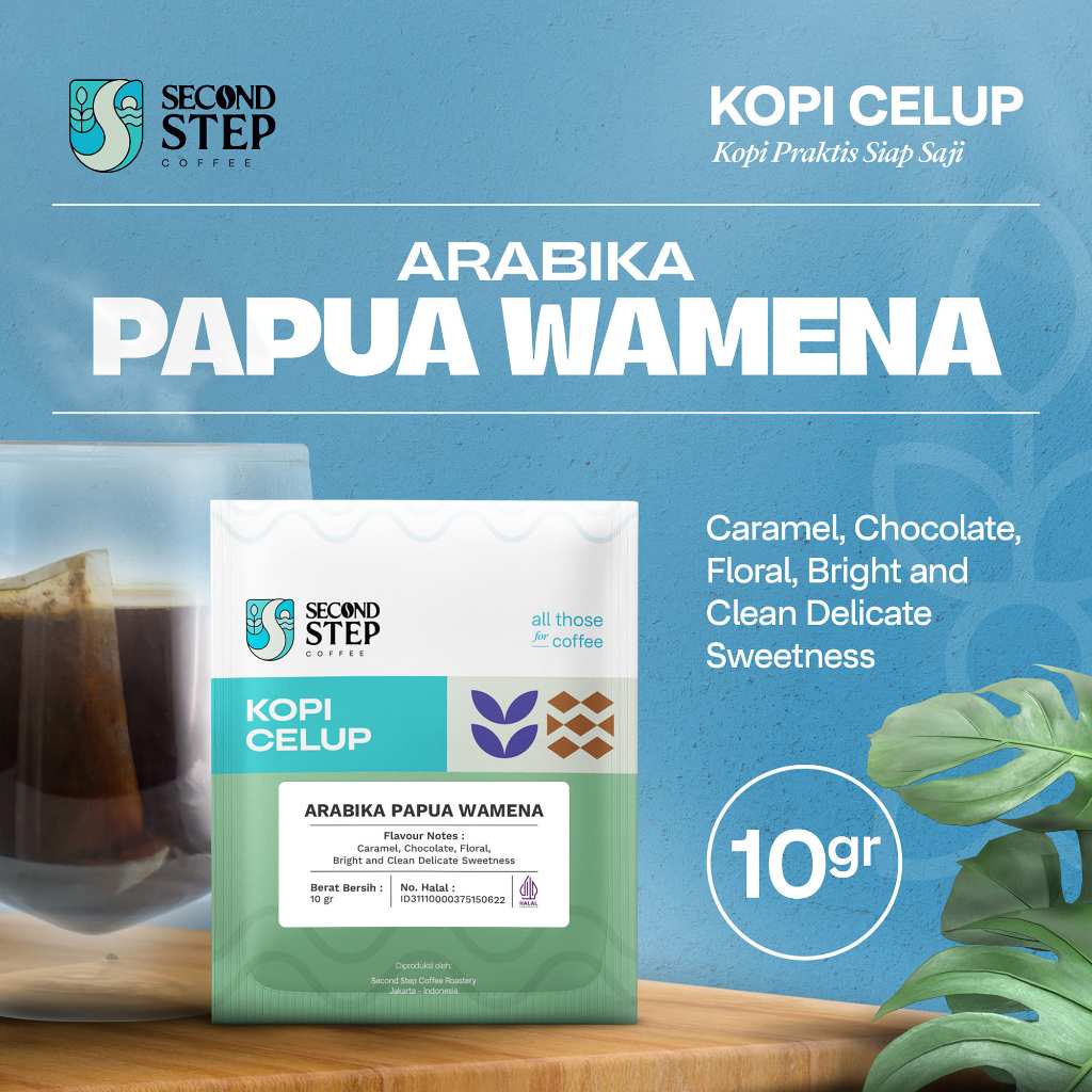 Jual Second Step Coffee Kopi Sachet Celup Arabika Papua Wamena Coffee ...