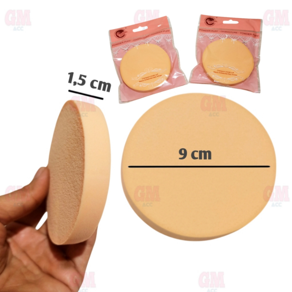 Jual SPON BEDAK JUMBO BULAT / SPONS BASAH / PUFF BEDAK BULAT / SPONGE ...