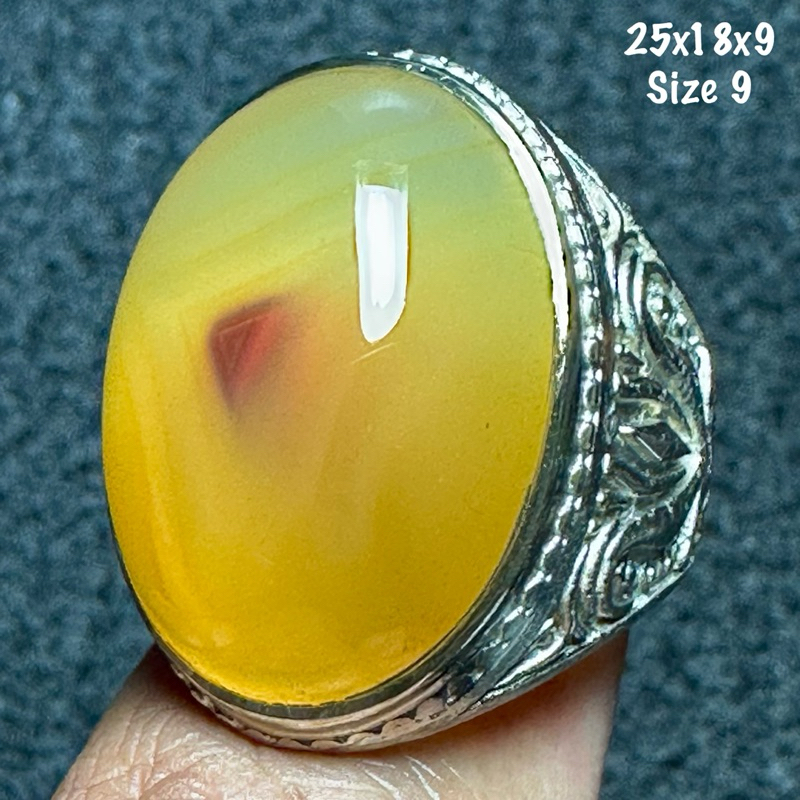 Jual Cincin Batu Akik Natural Baturaja Batu Didalam Batu Kuncup Merah ...