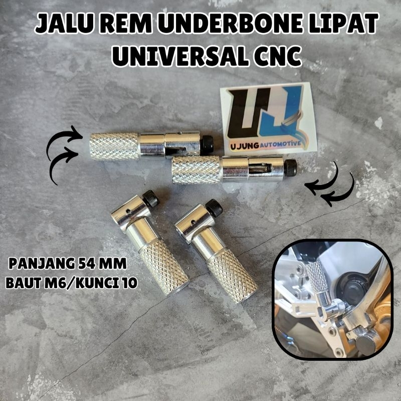 Jual Jalu Rem Gigi Lipat Jalu Lipat Universal Dural Step Underbone Cutting CNC | Shopee Indonesia