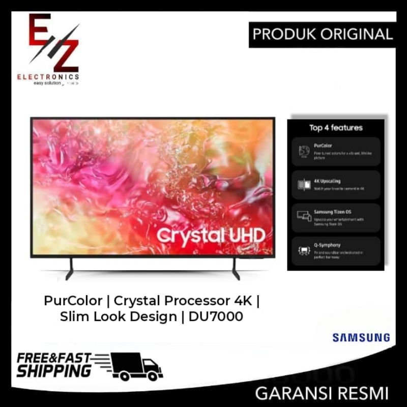 Jual SAMSUNG 75DU7000 SMART TV 75 INCH CRYSTAL UHD 4K HDR+ UA75DU7000 DU7000 | Shopee Indonesia
