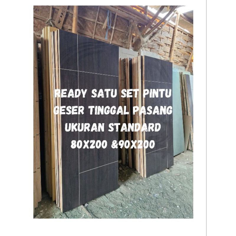 Jual pintu geser/sliding | pintu+rel +handle tanam | Shopee Indonesia