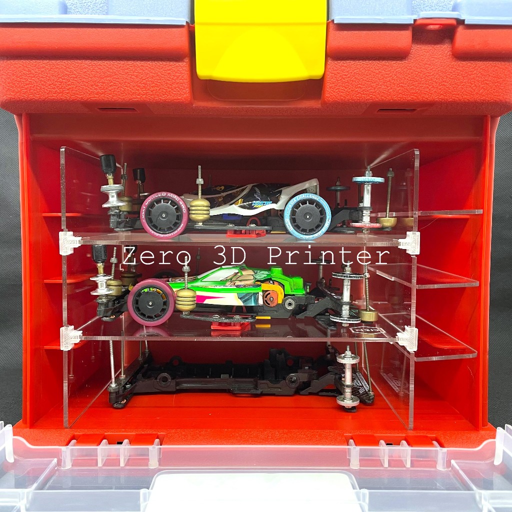 Jual Sekat Akrilik 3 Tingkat Kotak Tidy Box Tamiya Mini 4WD Aksesoris ...