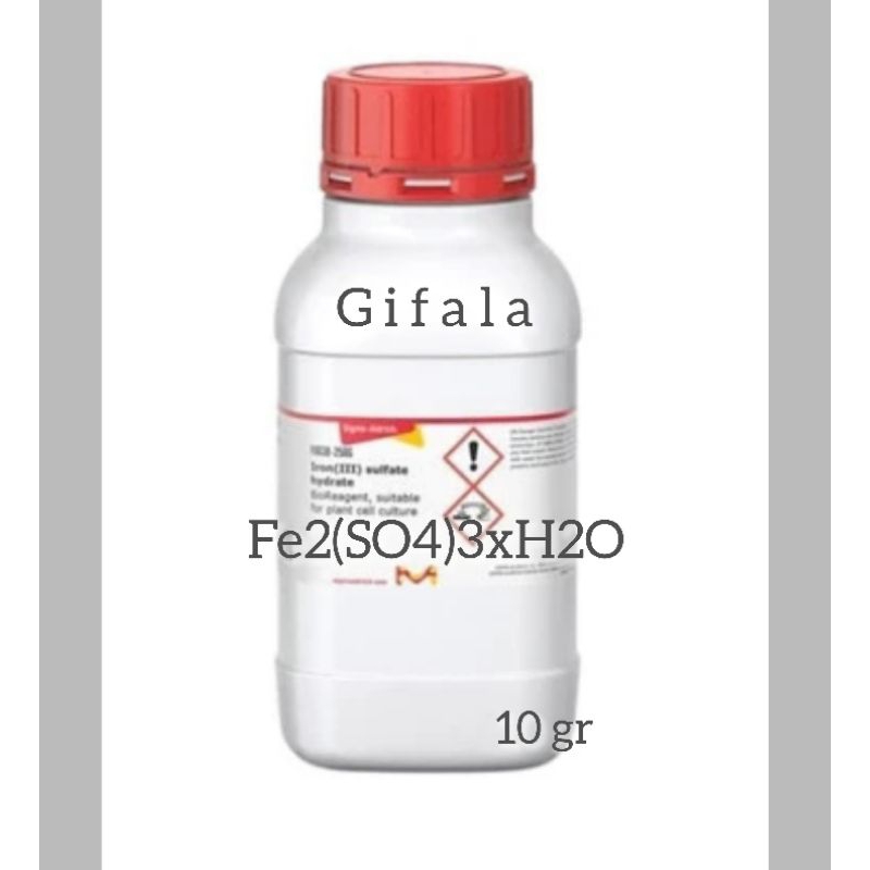 Jual Fe2(SO4)3 x H2O/Ferri Sulphat 10 gram for anslisis | Shopee Indonesia