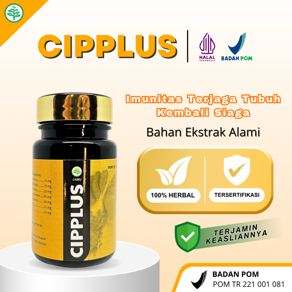 Jual Cipplus 100% Original Pil Hitam Alami Obat Sendi dan Saraf Ciplus ...