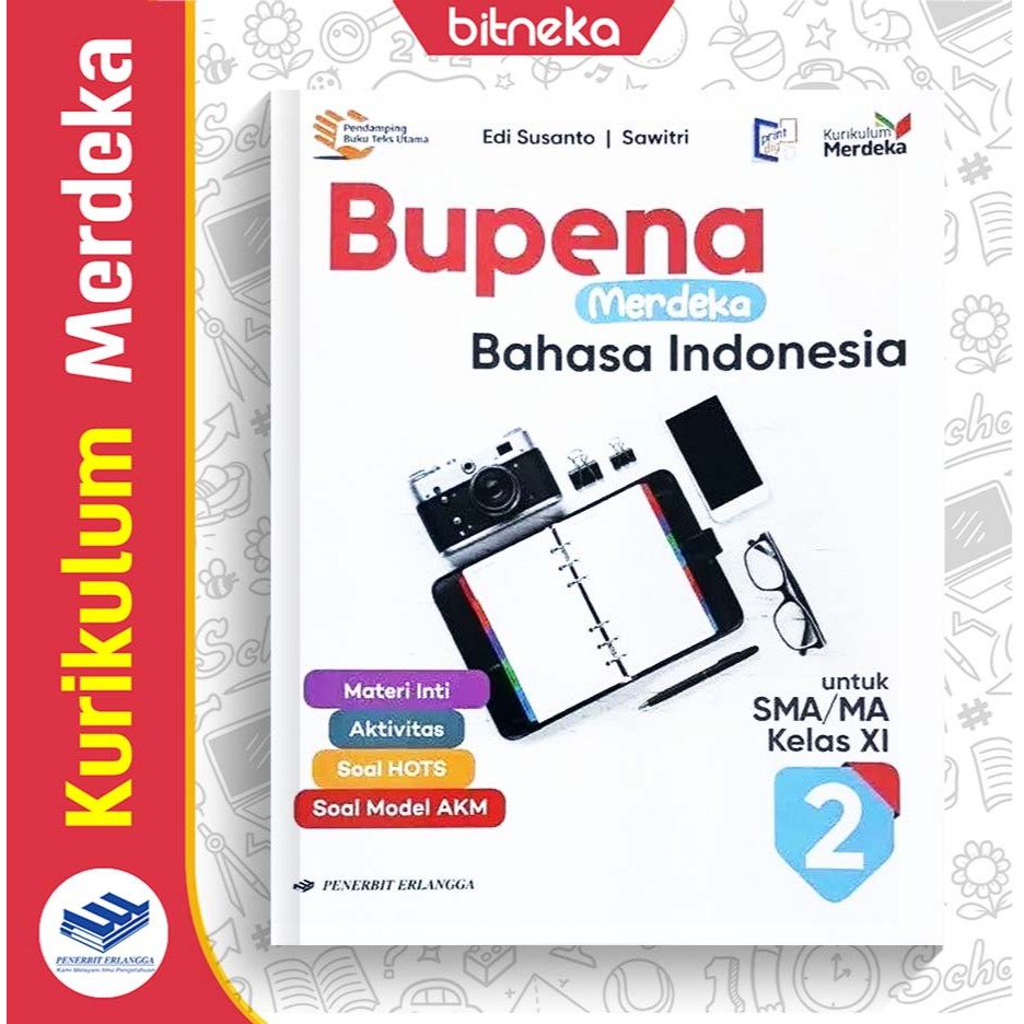 Jual Buku BUPENA Merdeka Bahasa Indonesia Jilid 2 SMA/MA Kelas 11 - Sawitri K-Merdeka Erlangga ...