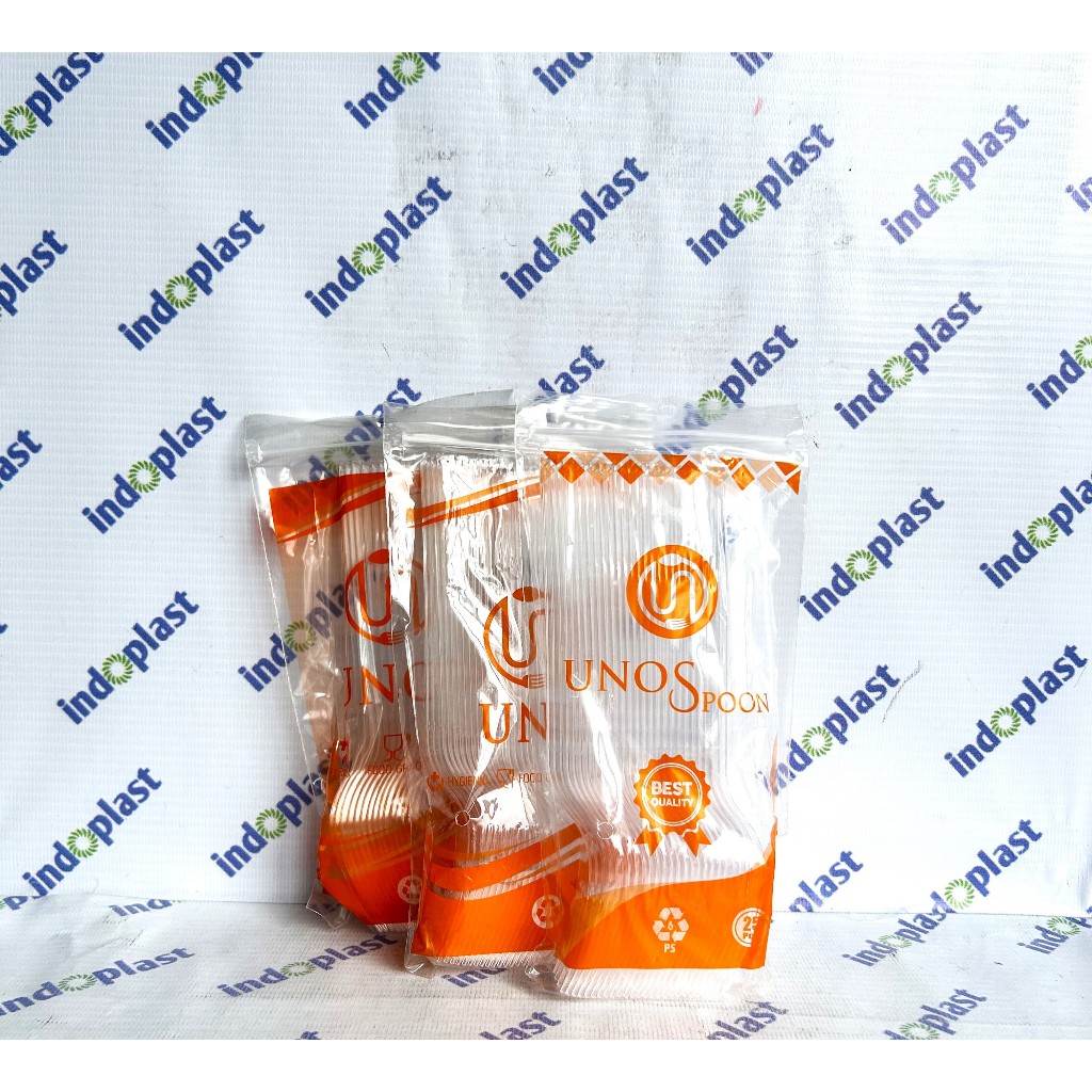 Jual Sendok Makan Plastik Uno Bening 25pcs | Shopee Indonesia