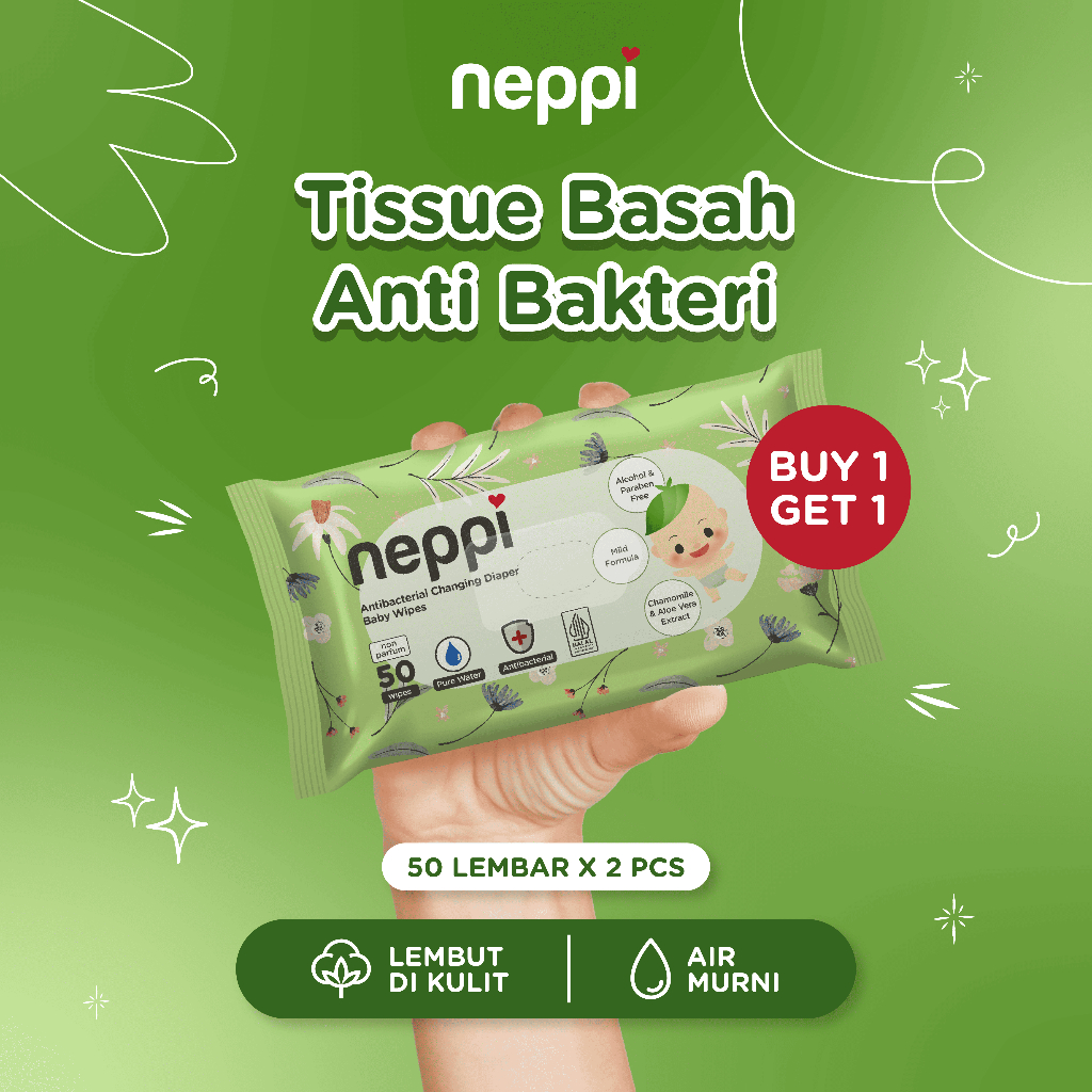 Jual Neppi Tisu / Tissue Basah Bayi Antibacterial Changing Diapers ...