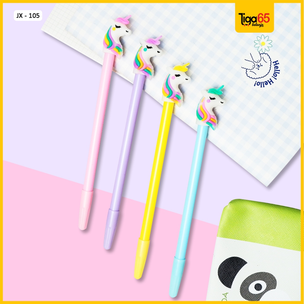 Jual Yds 365 Bolpen Gel Fancy / Pulpen Unicorn / Pulpen Gel 0.5 ...