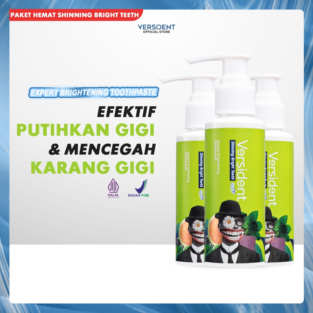 Jual [PROMO SPESIAL] Versident Shinning Bright Teeth - Pasta Gigi ...