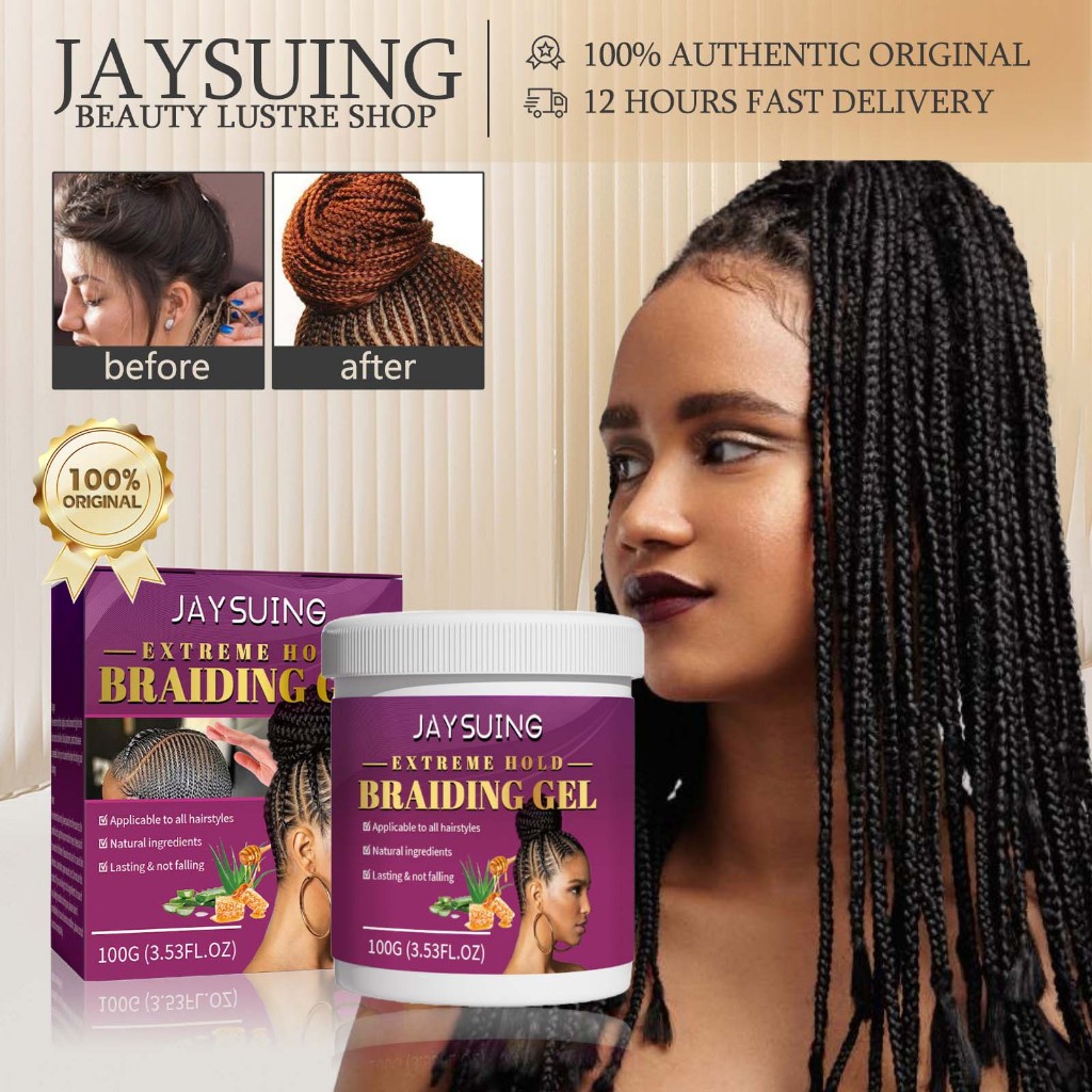 Jual Jaysuing【Beli 3 Gratis 2/COD】Hold Braiding Gel 100g Dreadlock ...