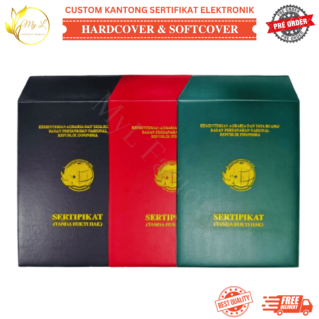 Jual My.L CUSTOM - Kantong F4 Sertifikat Tanah Elektronik BPN Notaris ...
