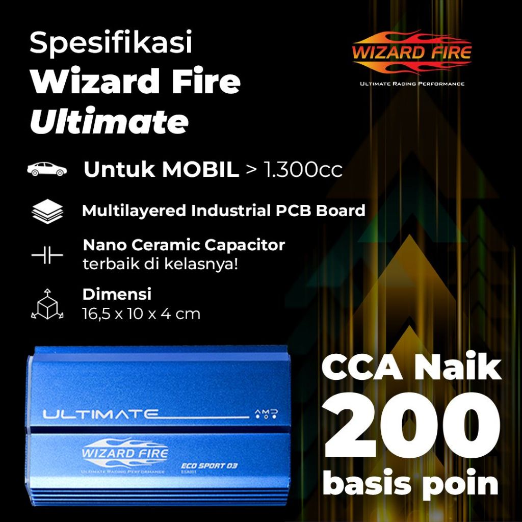 Jual Wizard Fire Stabilizer Aki Mobil (Battery Stabilizer / Voltage ...