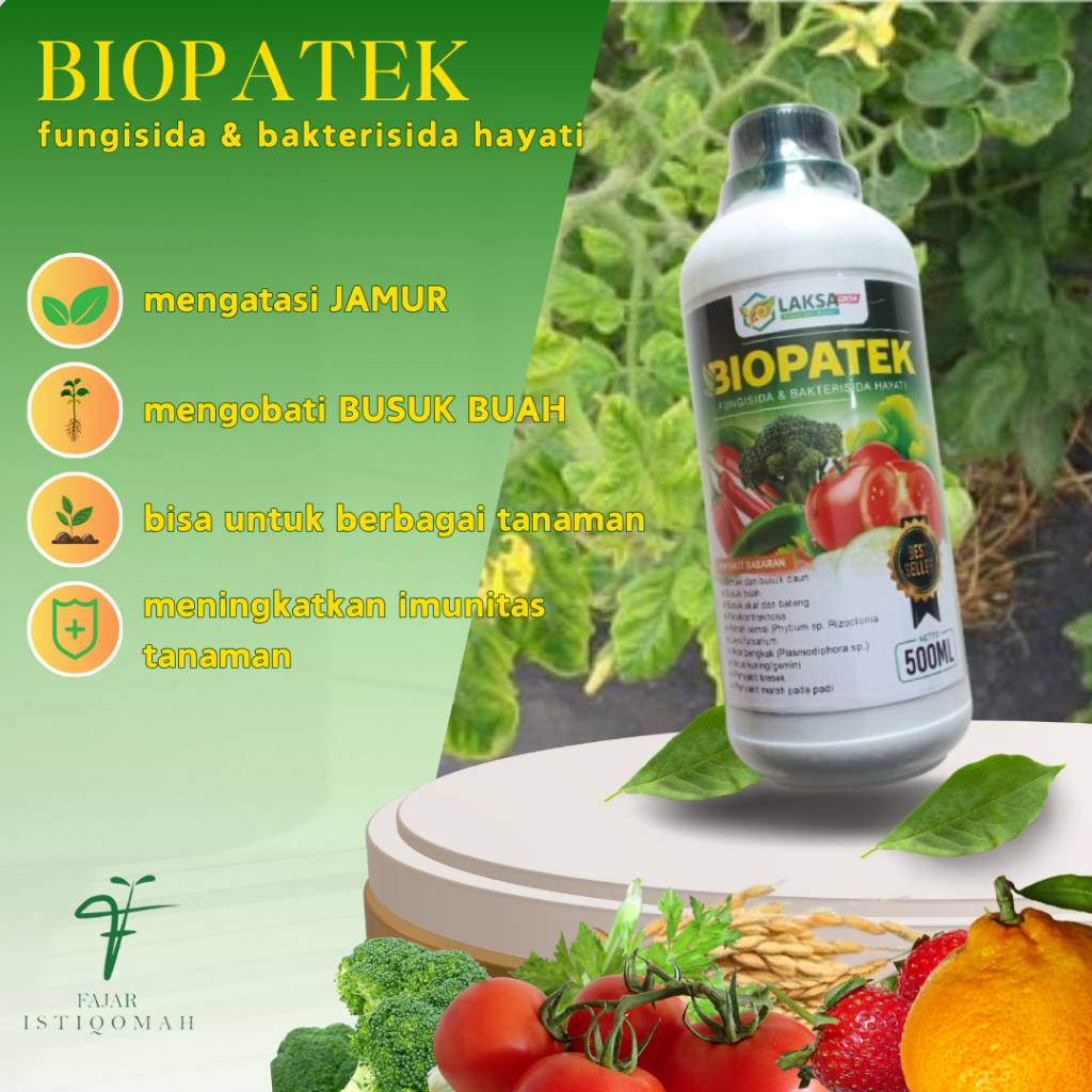 Jual BIOPATEK fungisida hayati isi 500ml, obat virus kuning pada tomat ...