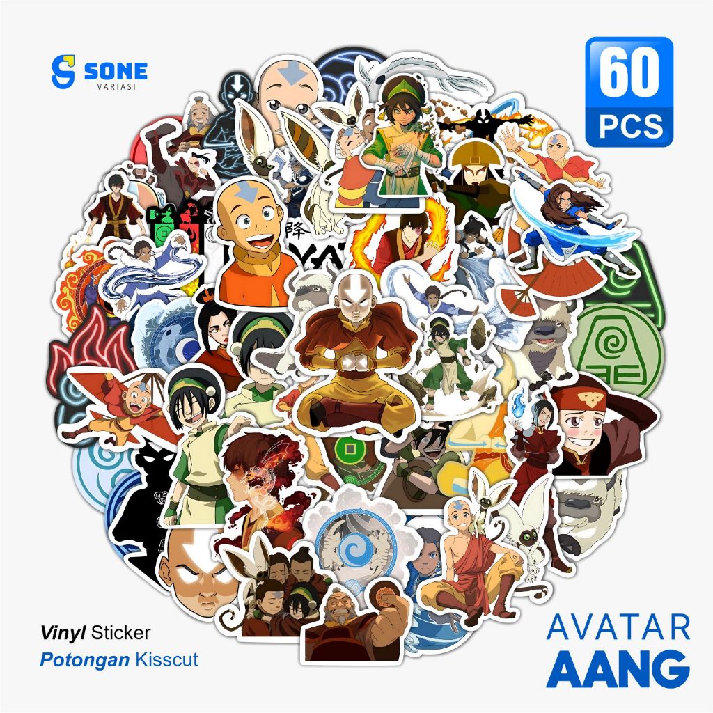 Jual Sticker Pack Avatar Aang Mobile Legend Aesthetic Paper Vinyl ...