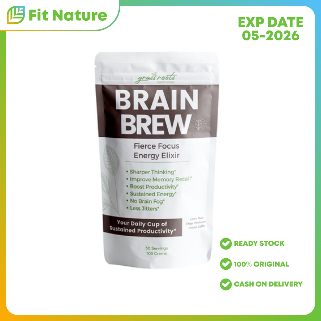 Jual Grass Root Wellness Brain Brew 105 Gr | Shopee Indonesia