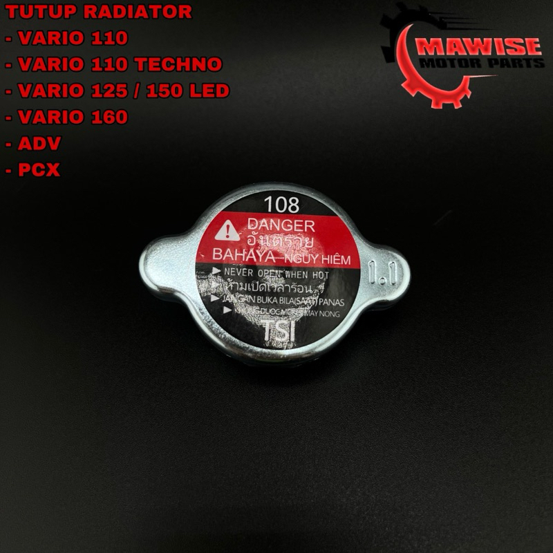 Jual TUTUP RADIATOR VARIO - TUTUP RADIATOR CAP COMP RADIATOR VARIO 110 ...