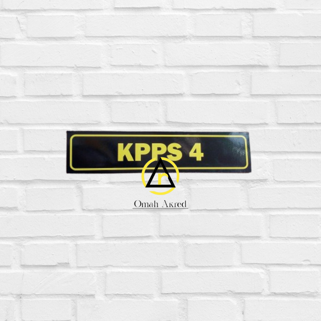 Jual Papan Nama Lipat Kertas KPPS 4 - Nama Meja Petugas KPPS 4 - TPS ...