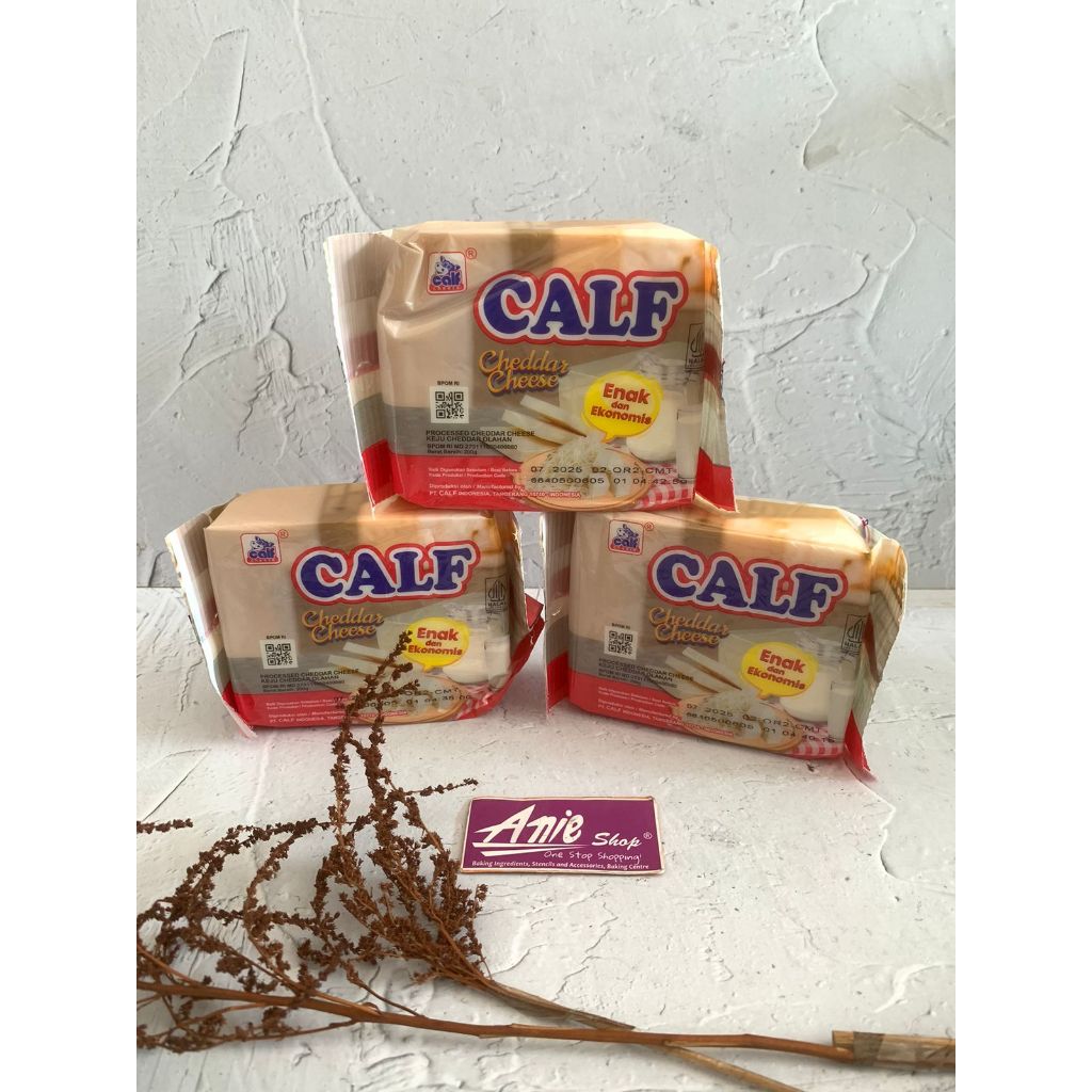 Jual calf cheddar cheese/keju cheddar calf 200gr | Shopee Indonesia