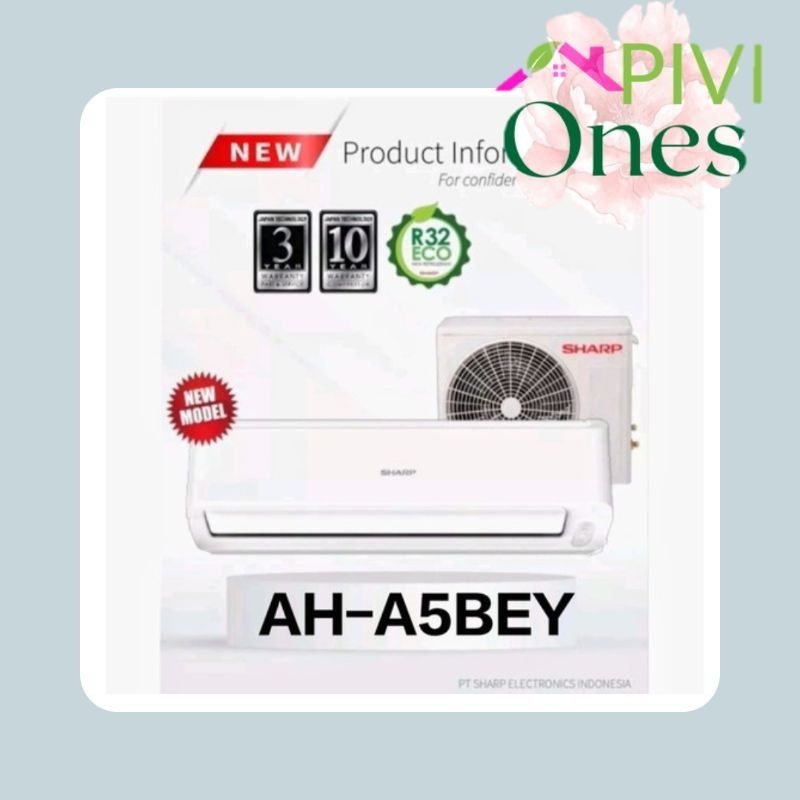 Jual SHARP AC Air Conditioner Pendingin Ruangan AH-A5BEY 1/2PK 360WATT ...