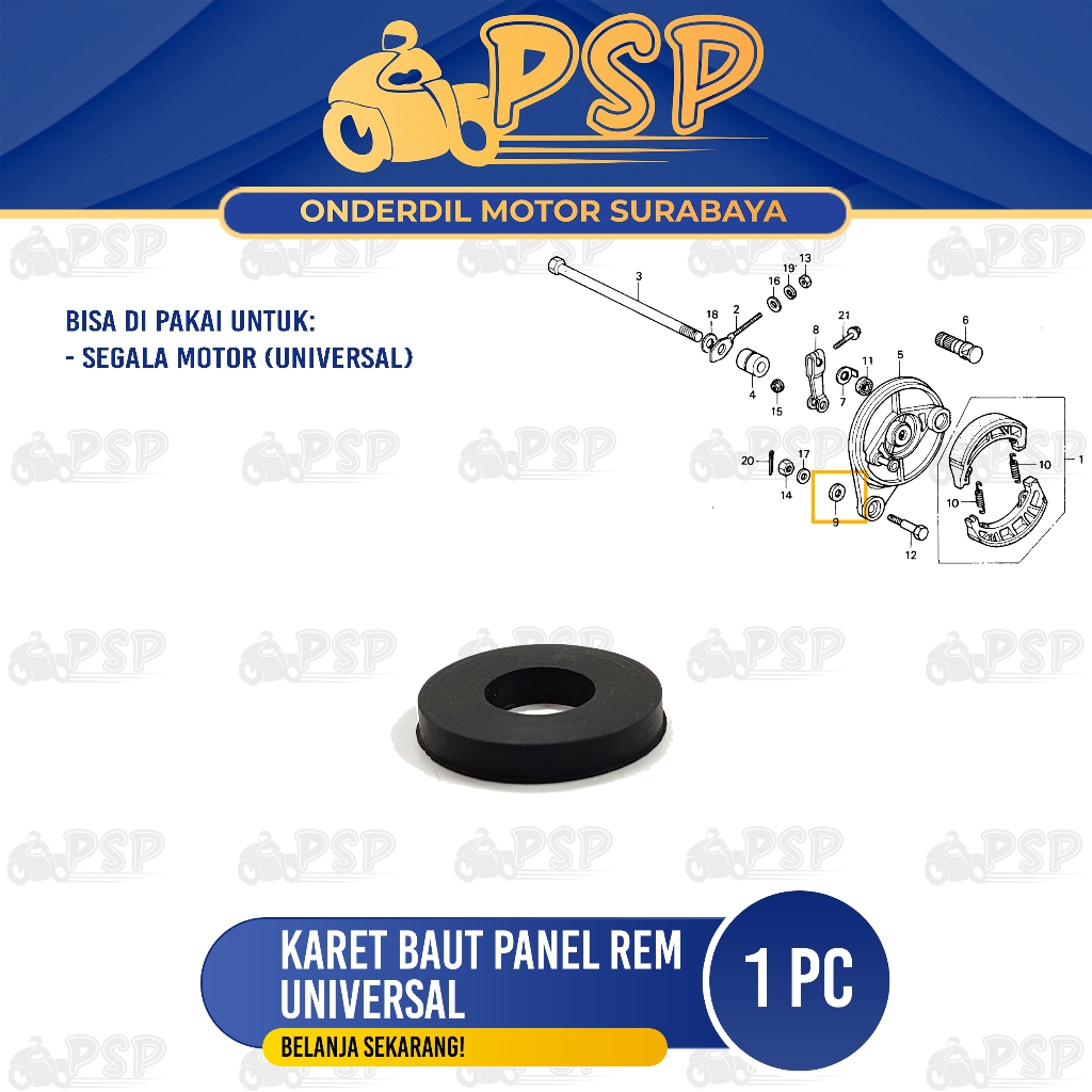Jual Karet Baut Panel Rem Universal - Seal Baud Mur Mor Panel Penahan ...