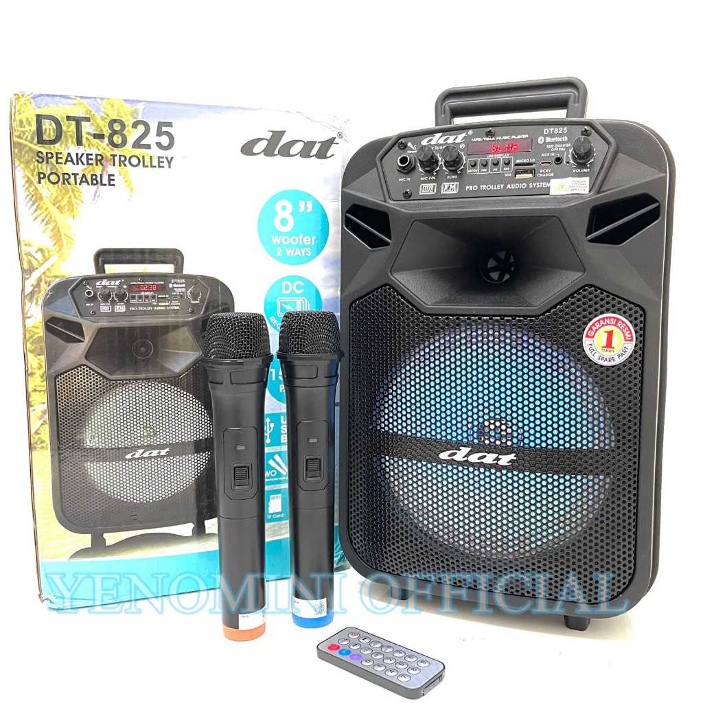 Jual Speaker Portable Wireless Dat DT 825 8inch Original Bluetooth ...