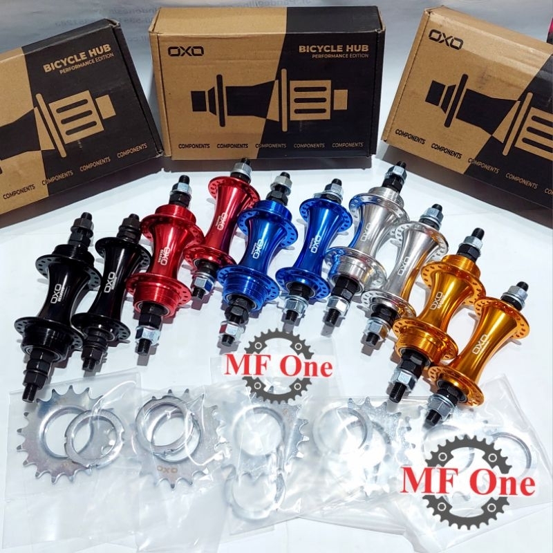 Jual Hub Freehub OXO Bearing 32 & 36 Hole 32H 36H Doltrap Cog 17T Fixie ...